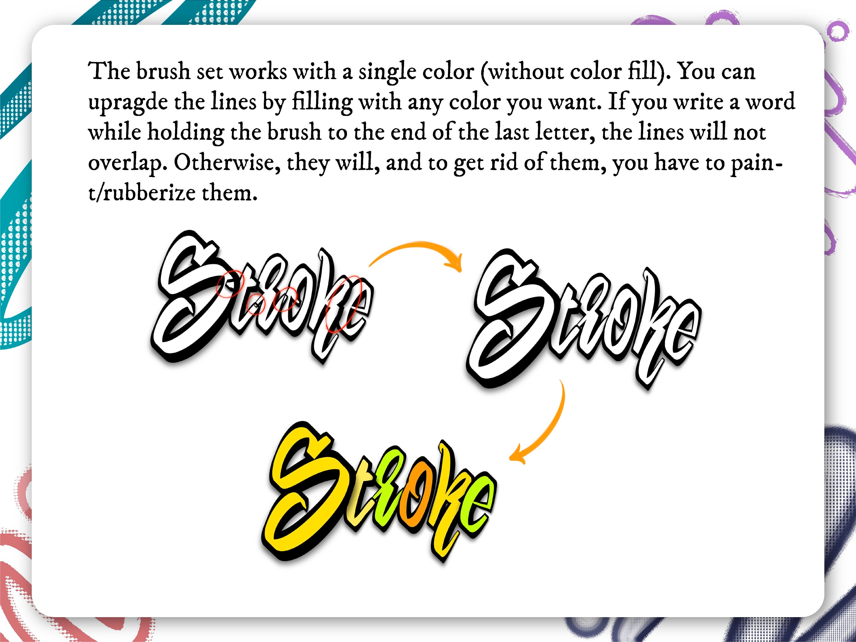 XXL Outline Lettering Calligraphy Procreate Brush Bundle. - Etsy Australia