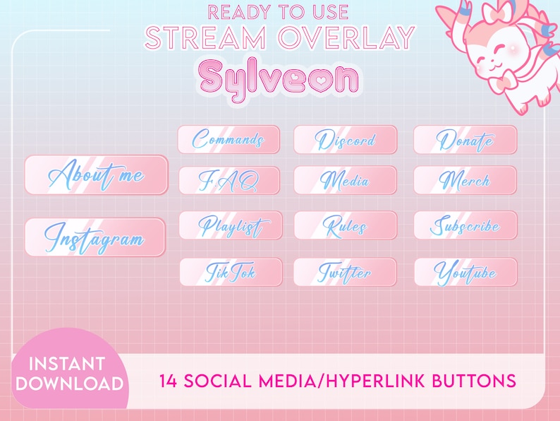 Sylveon Stream Overlay - Etsy