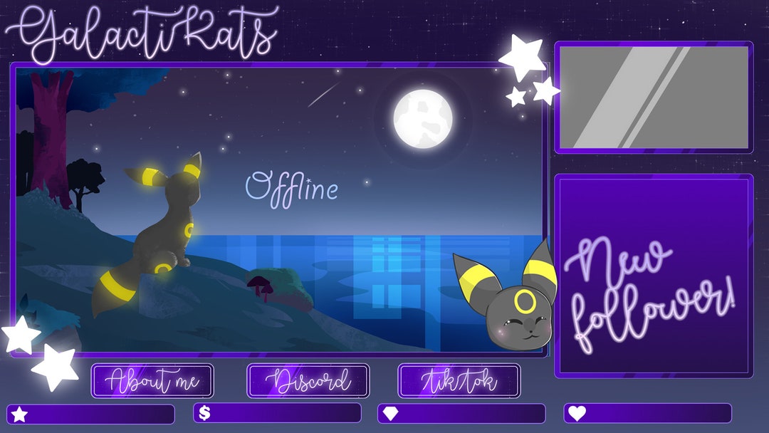 Umbreon Twitch Overlay - Etsy