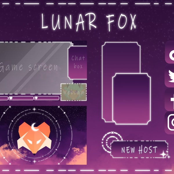 Fox Twitch Overlay - Etsy