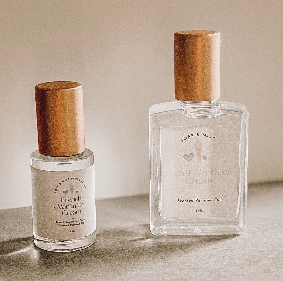French Vanilla Ice Cream Perfume Oil/botanical Fragrance Blend Perfume ...