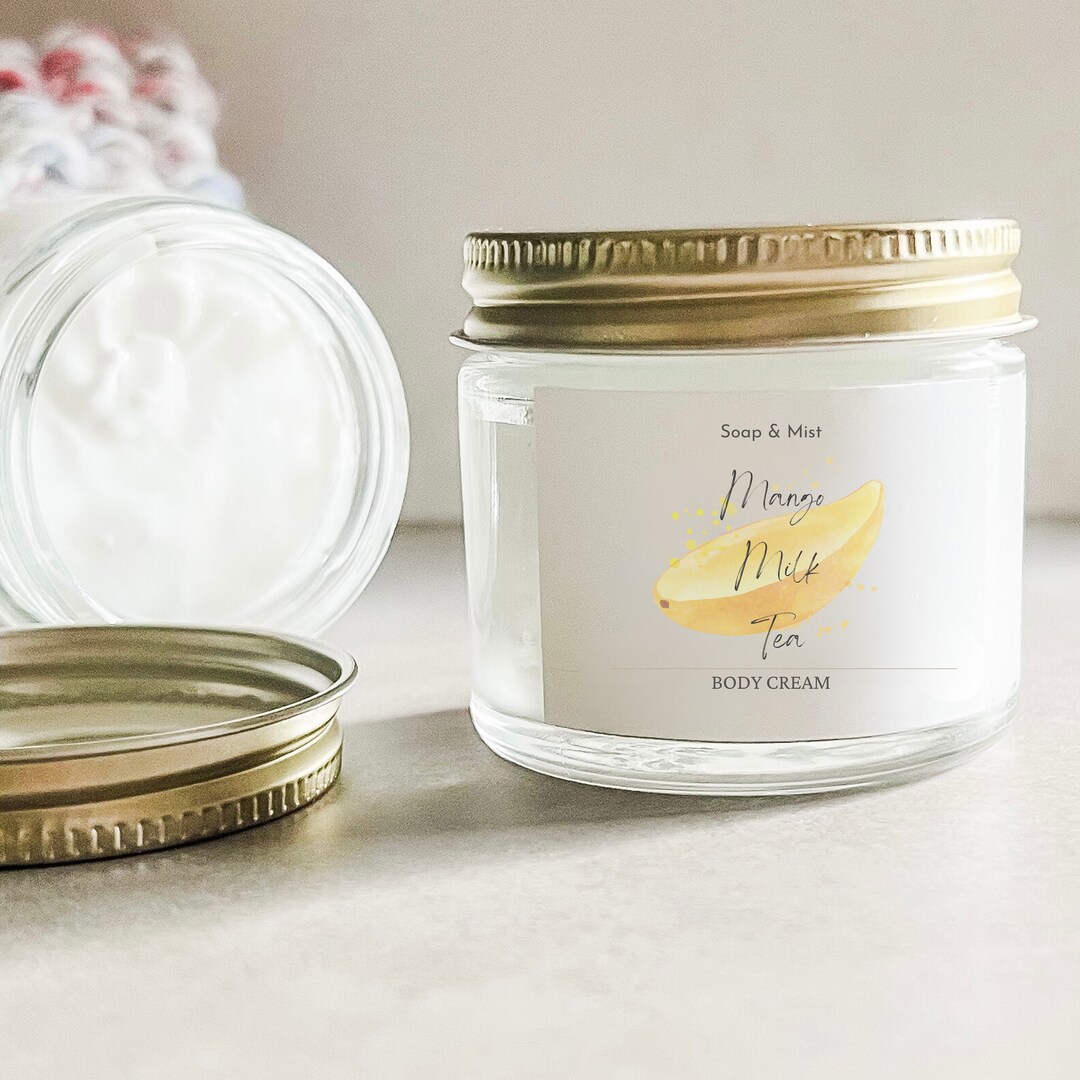 Mango Milk Tea Whipped Body Cream/non-greasy Body Cream - Etsy