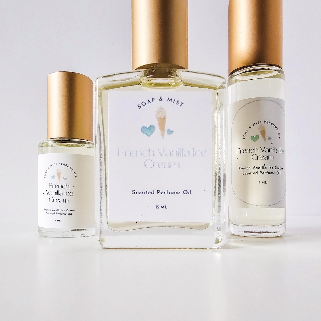 French Vanilla Ice Cream Perfume Oil/botanical Fragrance Blend Perfume ...