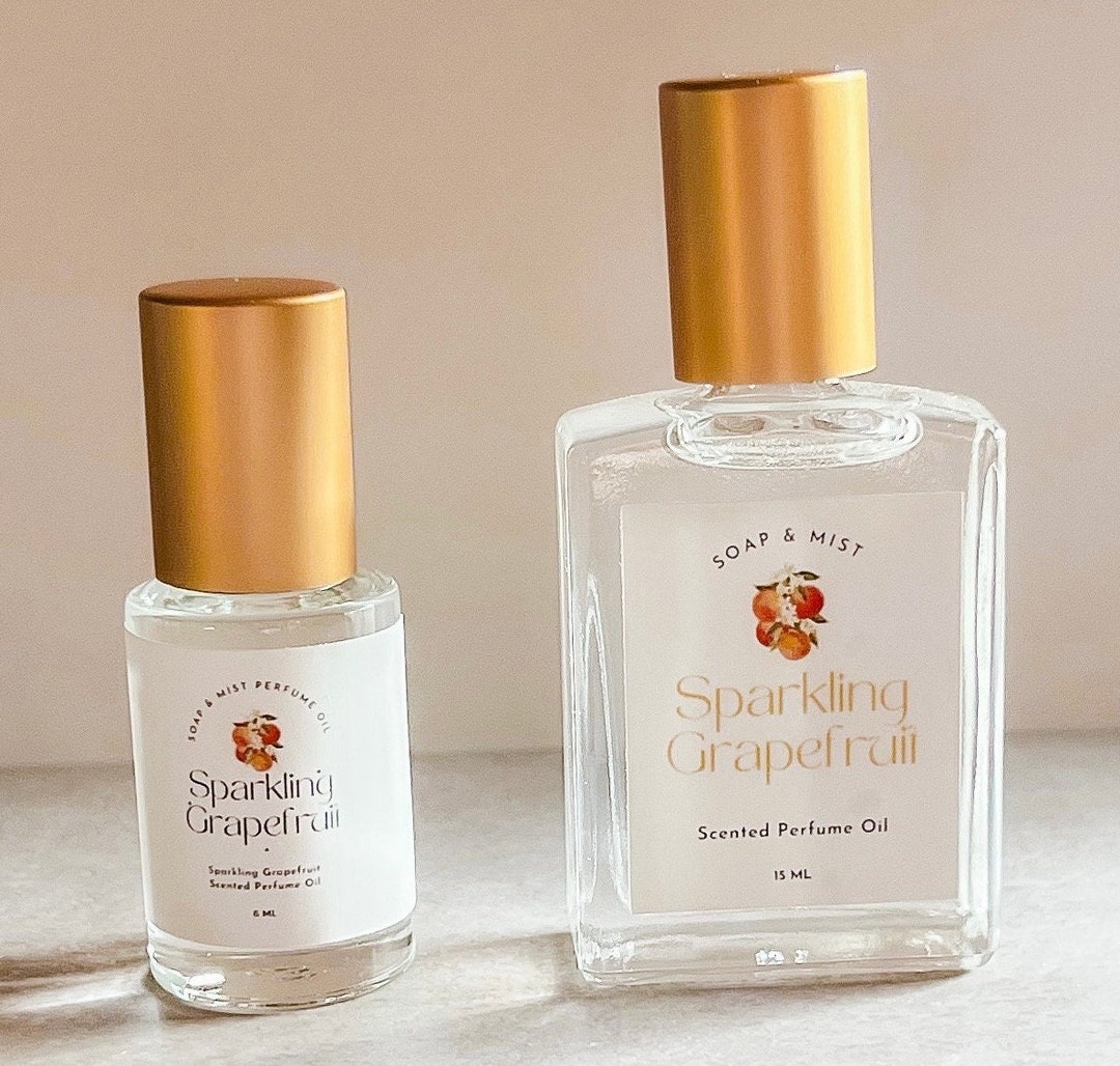 Sparkling Grapefruit Perfume Oil/botanical Fragrance Blend Perfume/roll ...