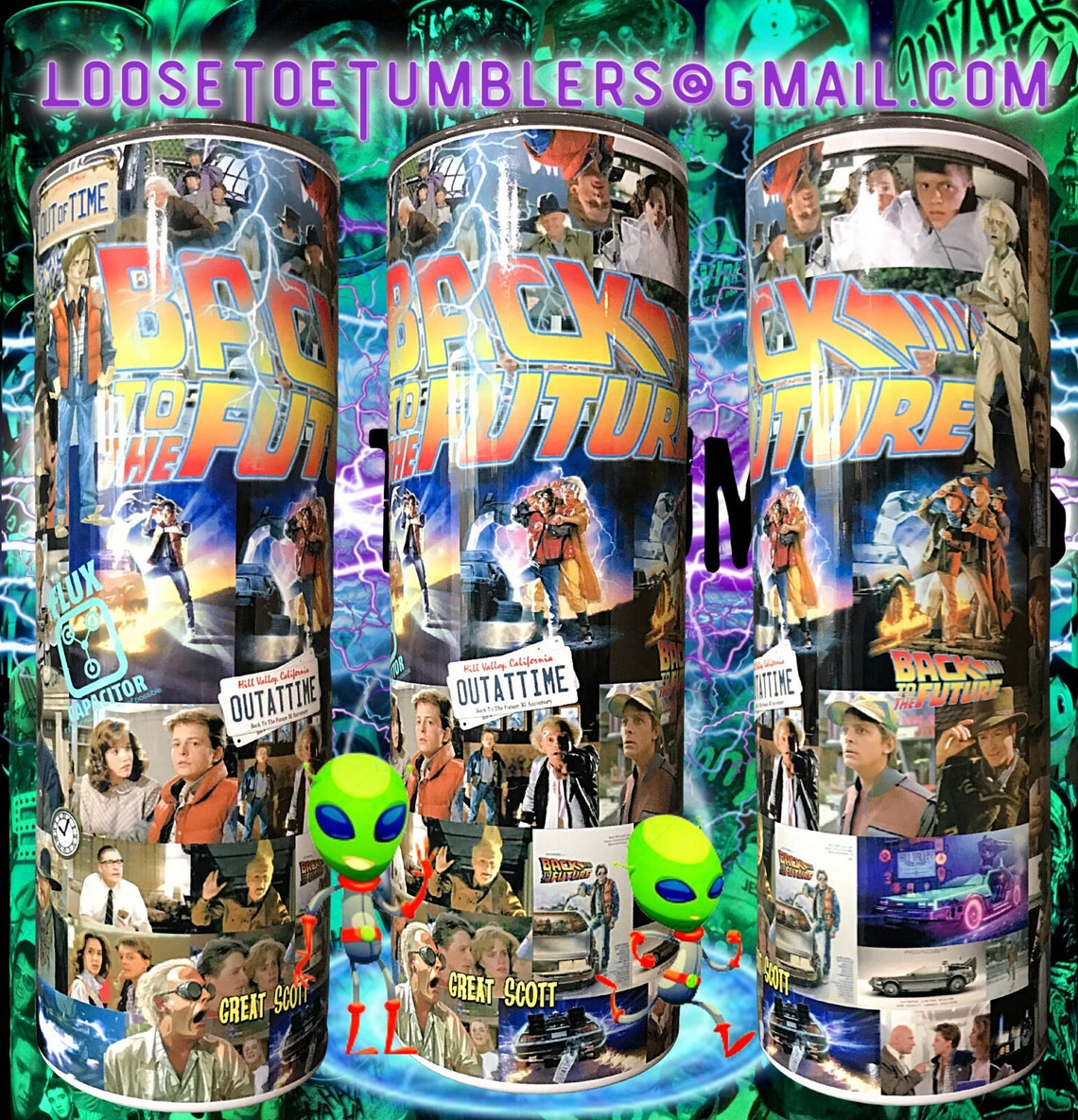 Future Movie Trilogy Sci-fi Time Travel 80s Tumbler Cup With - Etsy