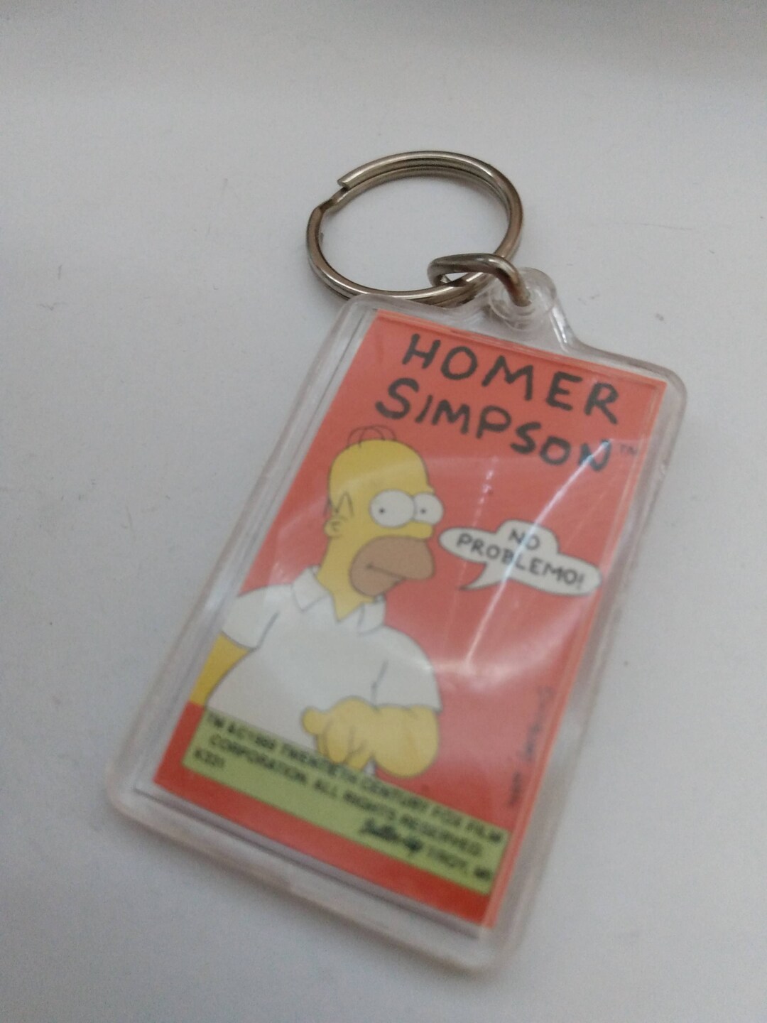 Homer Simpson No Problemo Matt Groening Keyring - Etsy