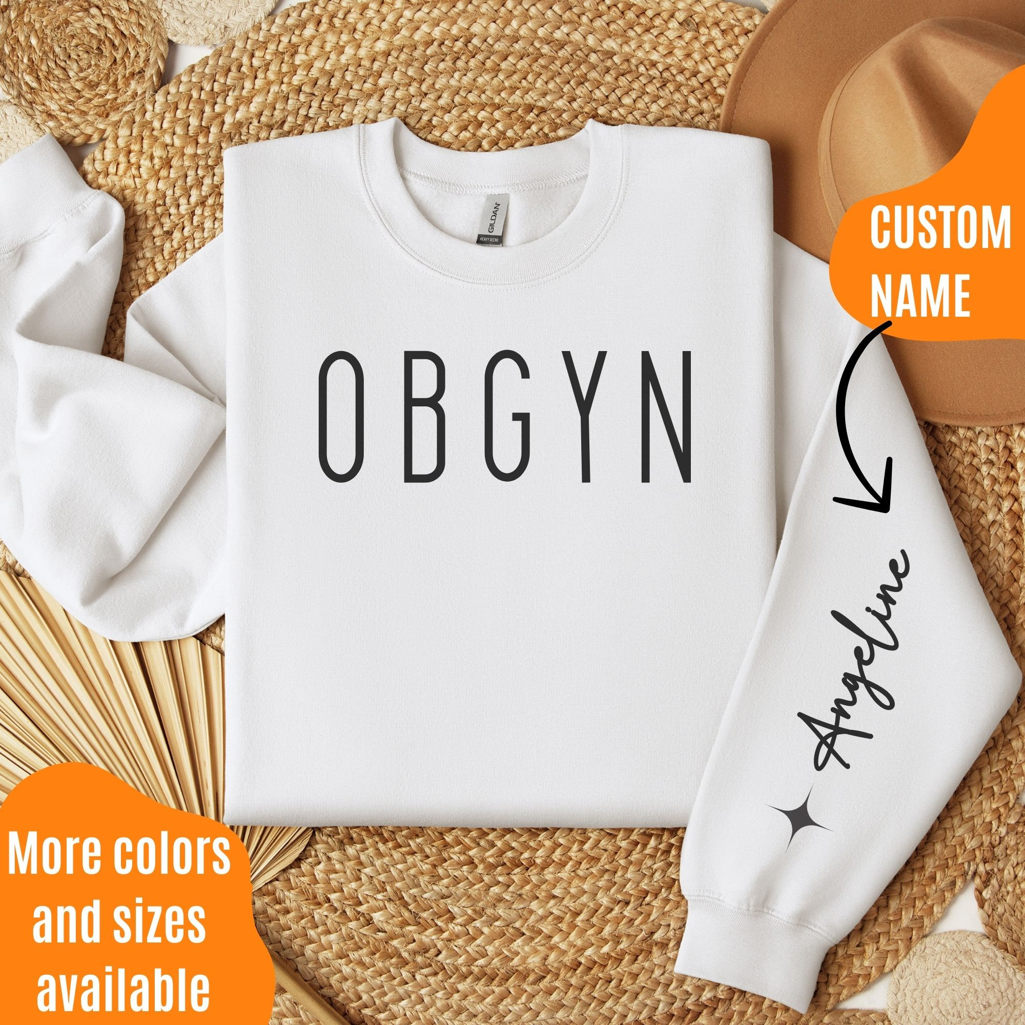 Personalized OBGYN Sweatshirt Gift, Obstetrics and Gynecology Nurse ...