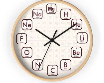 Science Wall Clock - Etsy