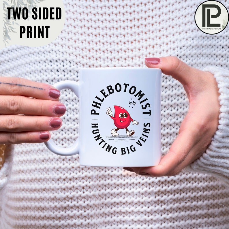 Personalized Phlebotomist Mug for Him or Her, Phlebotomist Wife or Mom ...