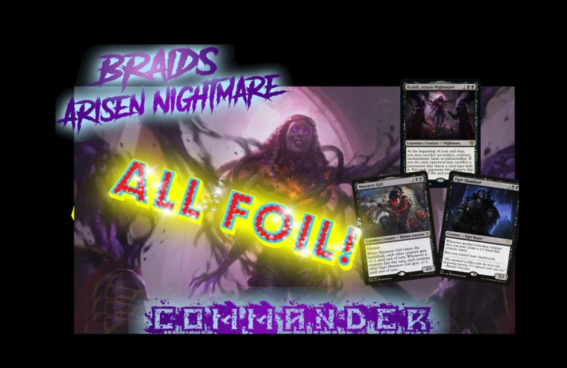 EDH Braids Arisen Nightmare Custom Commander Deck All FOIL - Etsy