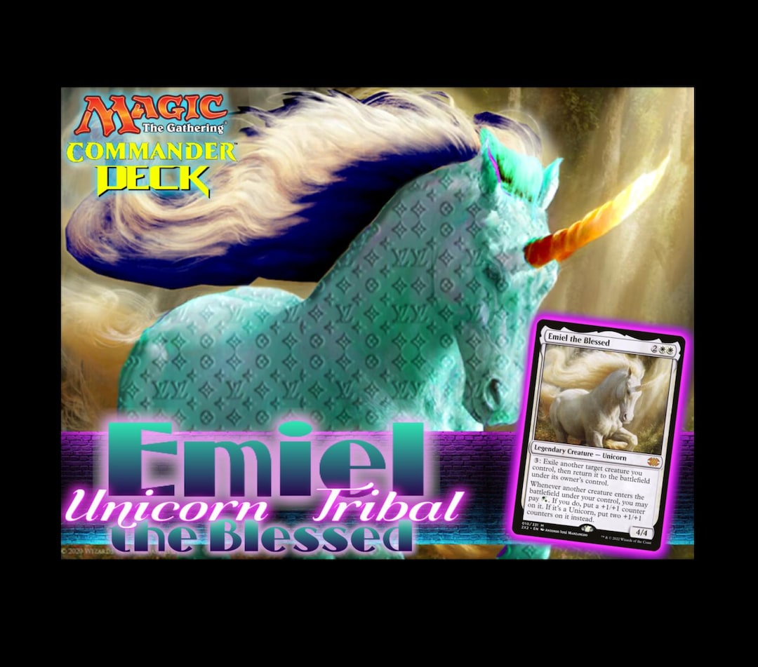 Emiel the Blessed MTG EDH Commander Deck, Blinking Unicorns! - Etsy