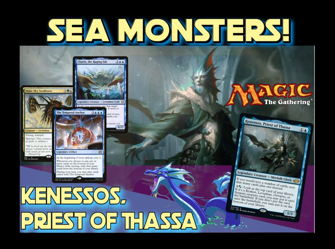 EDH Kenessos, Priest of Thassa Custom Commander Deck, SEA MONSTERS! - Etsy