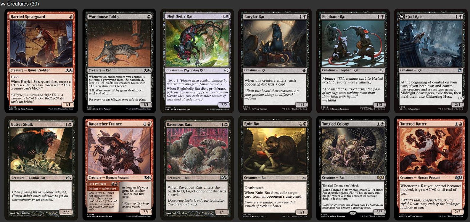 Totentanz, Swarm Piper MTG EDH Custom Commander Deck, Rat Tribal 0407 ...