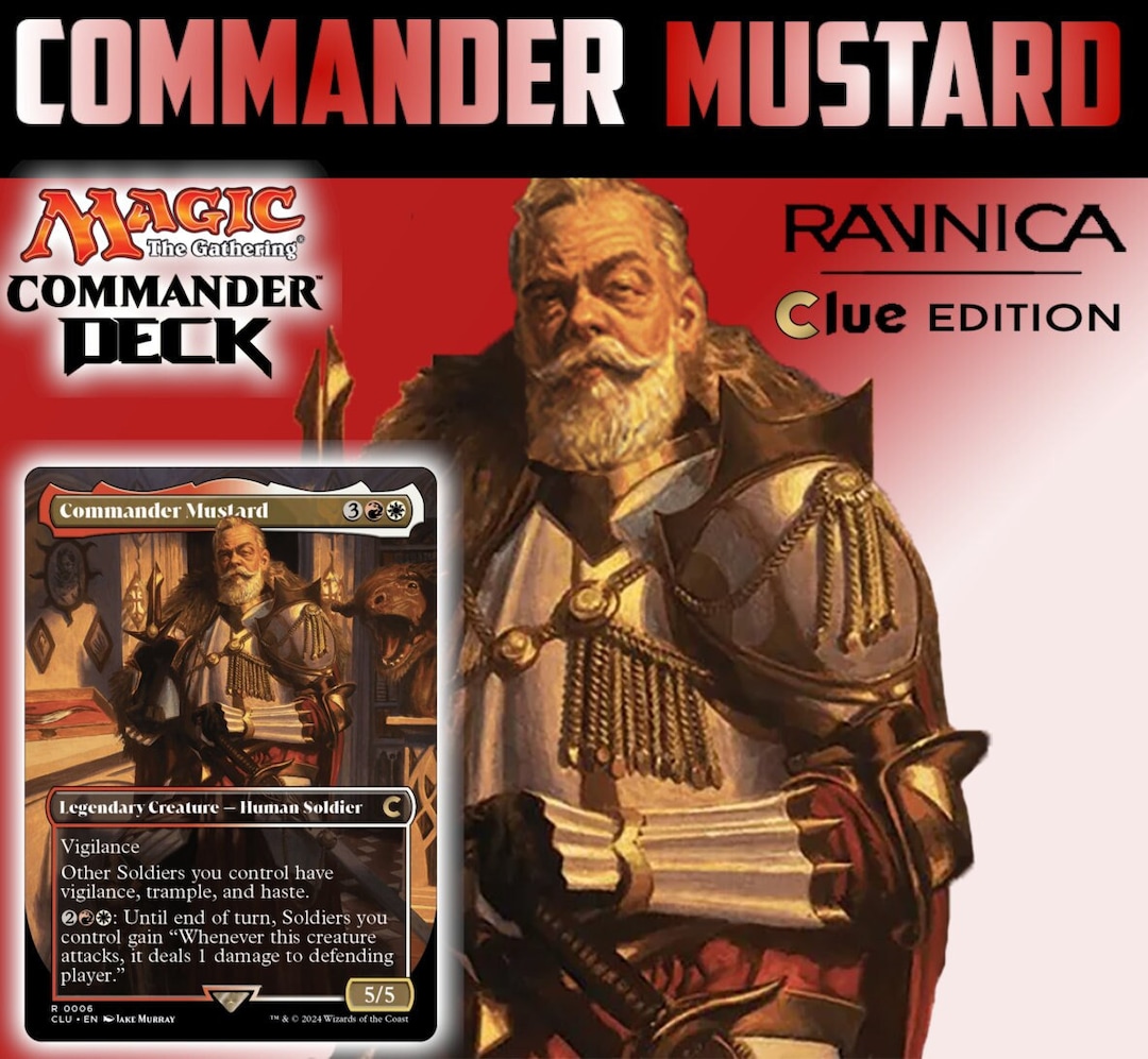 Commander Mustard MTG EDH Commander Deck | Boros Soldiers! - Etsy