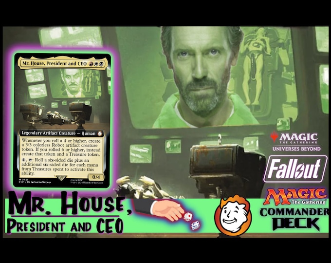 Mr. House, President and CEO MTG EDH Commander Deck, Bobbleheads - Etsy