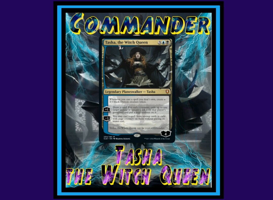 EDH Tasha, the Witch Queen Custom Commander Deck, Dimir Thieves! - Etsy