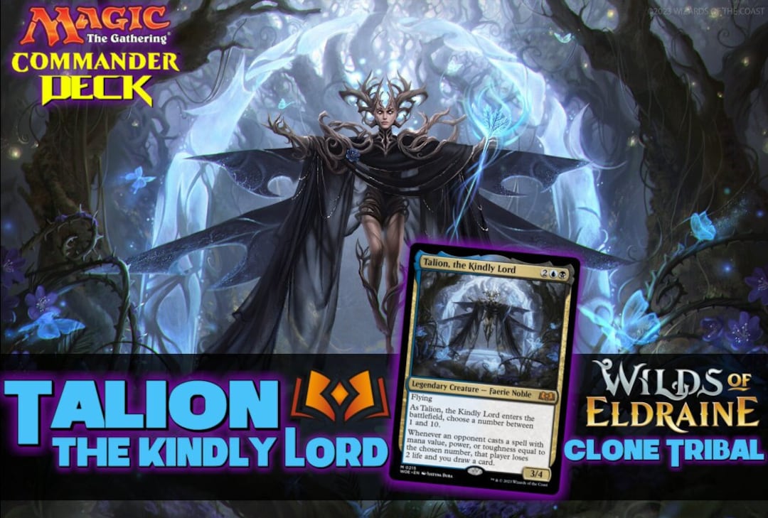 Talion, the Kindly Lord MTG EDH Custom Commander Deck CLONE Tribal - Etsy