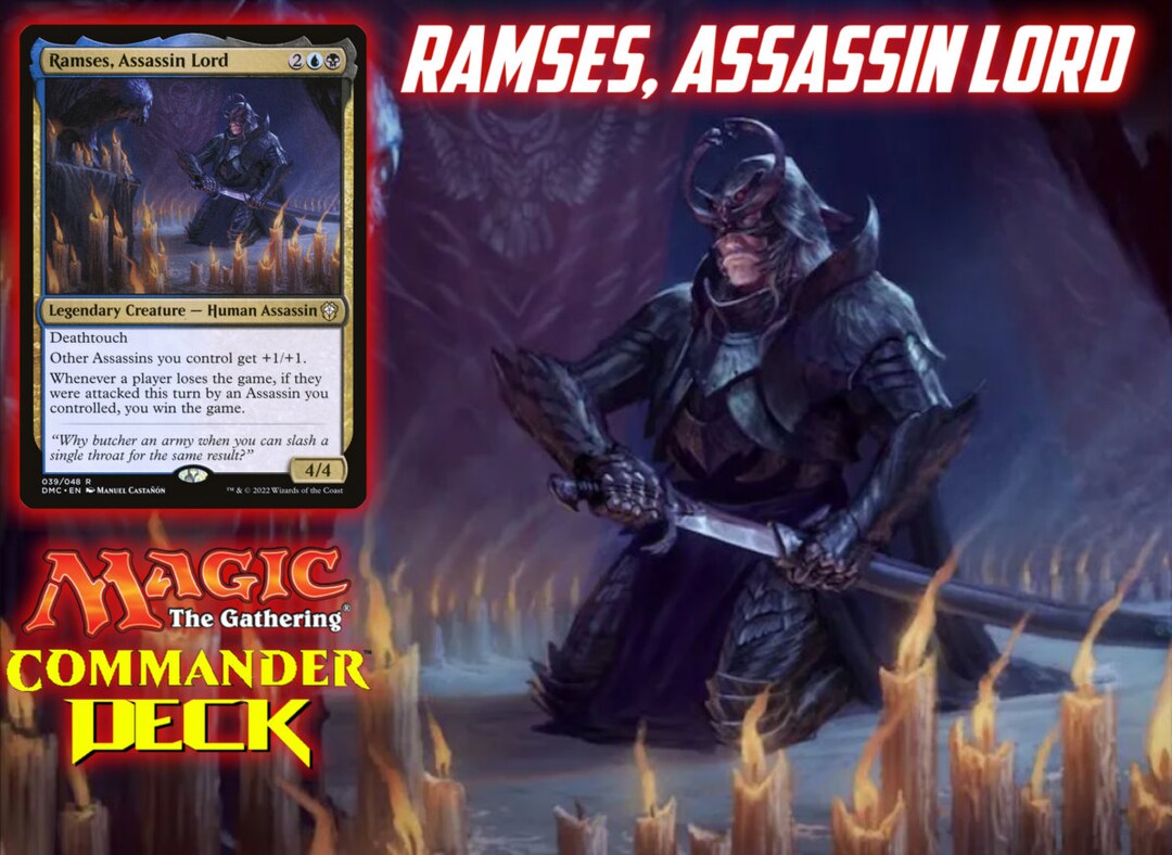 Ramses, Assassin Lord MTG EDH Commander Deck Assassin's Creed - Etsy