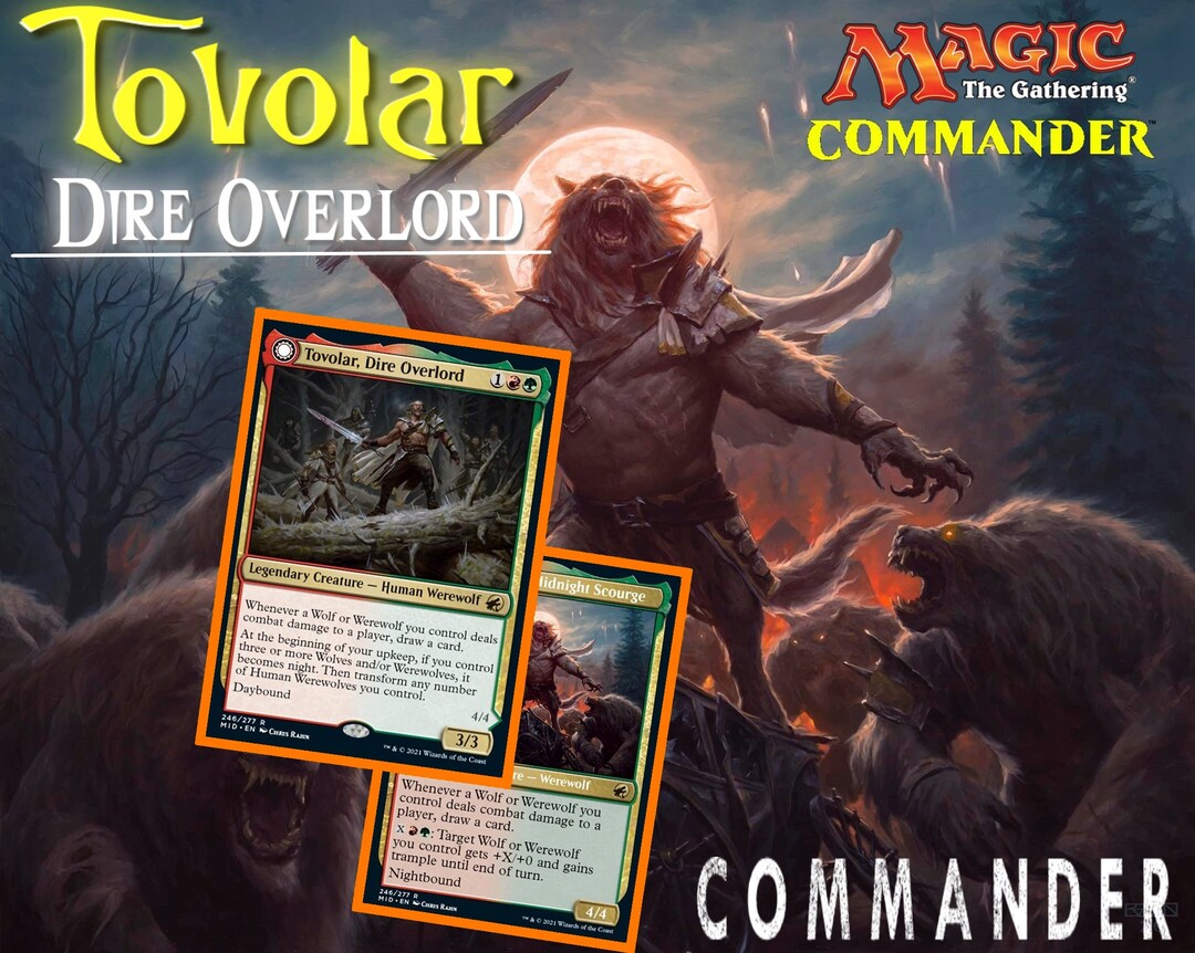 Tovolar, Dire Overlord MTG EDH Commander Deck | Werewolf Tribal - Etsy