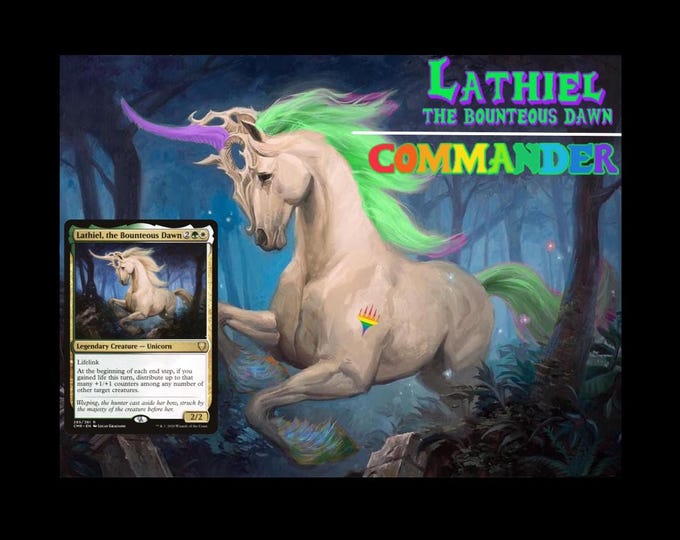 Lathiel, the Bounteous Dawn MTG EDH Commander Deck, Life Gain ...