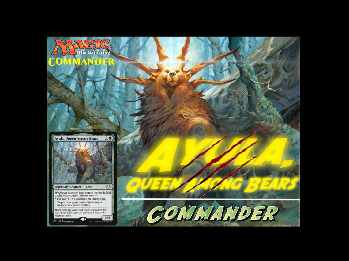 Ayula, Queen Among Bears MTG EDH Commander Deck, Tribal Bears! - Etsy