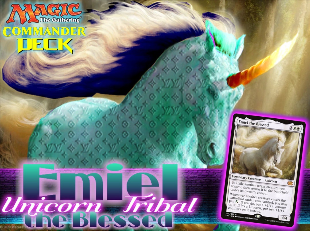 Emiel the Blessed MTG EDH Commander Deck, Blinking Unicorns - Etsy