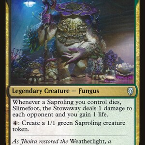 Slimefoot the Stowaway Custom Commander Deck EDH the Fungus - Etsy