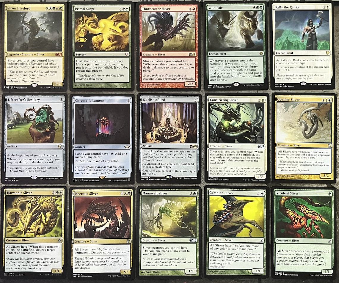 Custom Sliver Hivelord Commander Deck With Primal Surge Win - Etsy