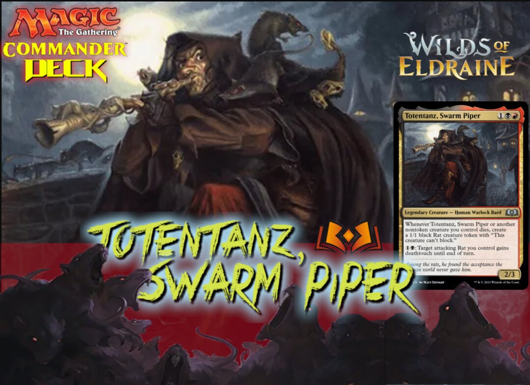 Totentanz, Swarm Piper MTG EDH Custom Commander Deck, Rat Tribal 0815 ...