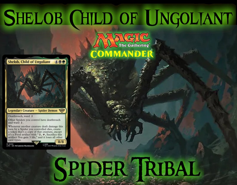 EDH Commander Deck Shelob Child of Ungoliant MTG Tribal - Etsy