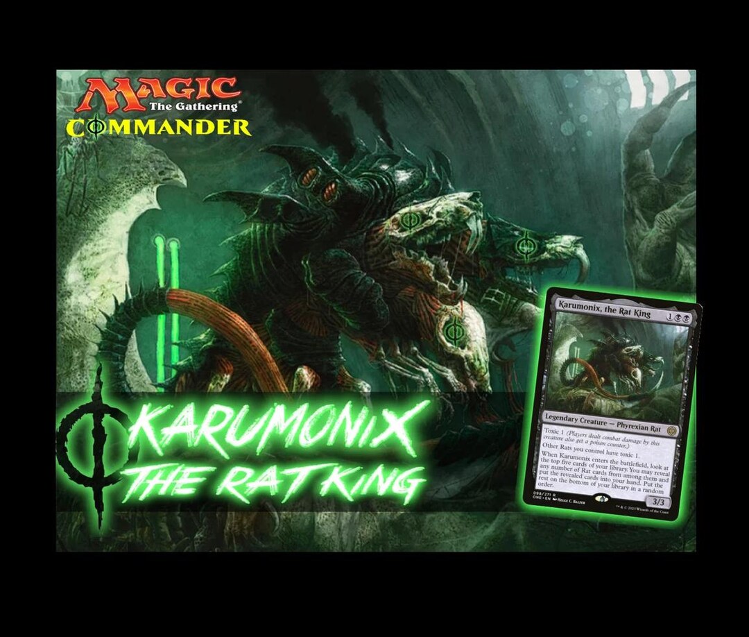 Karumonix, the Rat King MTG EDH Custom Commander Deck! RAT Tribal - Etsy