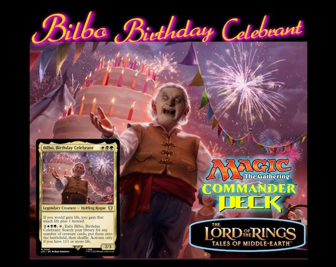 Bilbo Birthday MTG EDH Commander Deck Magic the Gathering - Etsy