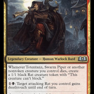 Totentanz, Swarm Piper MTG EDH Custom Commander Deck, Rat Tribal 0407 ...