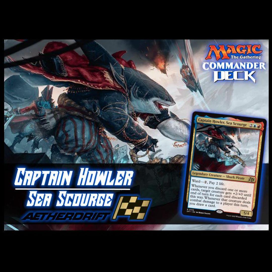 Captain Howler, Sea Scourge MTG EDH Commander Deck! Izzet Discard - Etsy