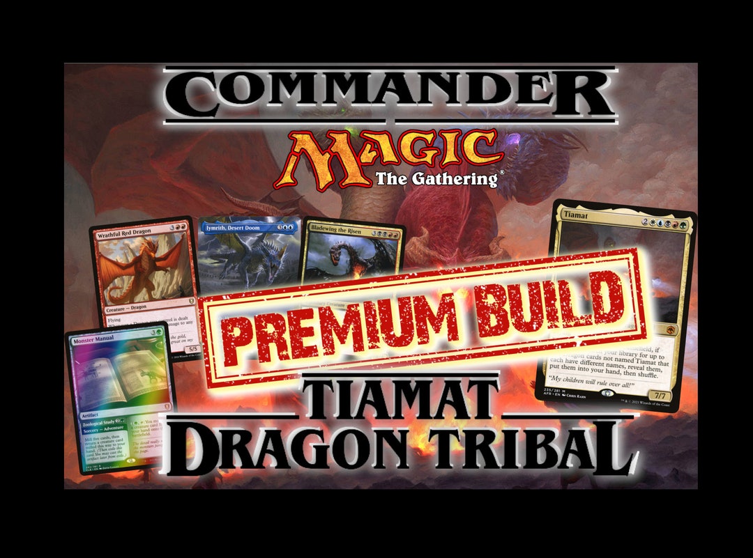 EDH Tiamat Custom Commander Deck Premium Build Full Art & - Etsy