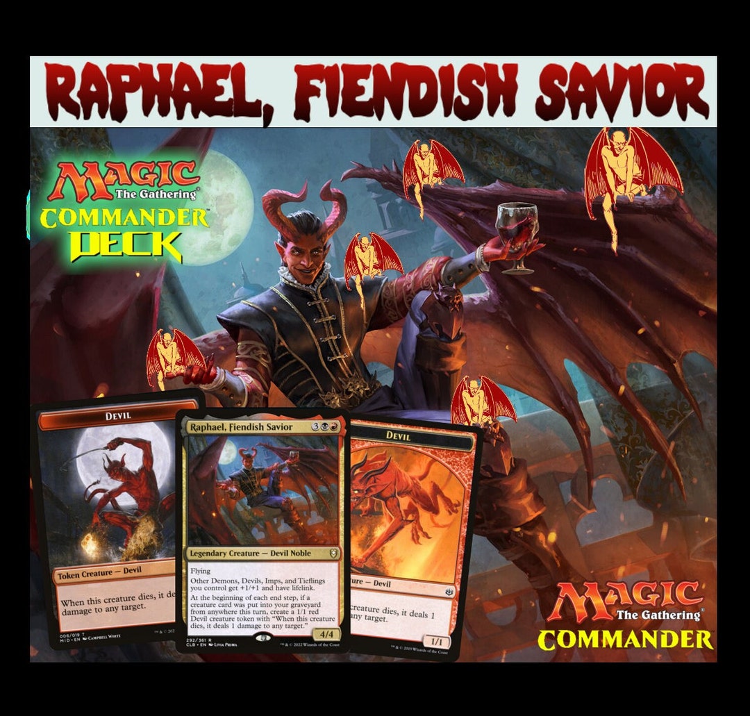 Raphael, Fiendish Savior MTG EDH Commander Deck, Rakdos Devil Mayhem ...
