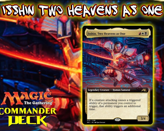 Isshin, Two Heavens as One MTG EDH Commander Deck, - Etsy
