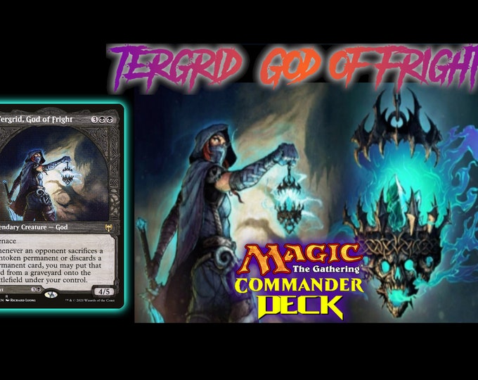 Tergrid, God of Fright MTG EDH Commander Deck - Mono Black Hate! - Etsy