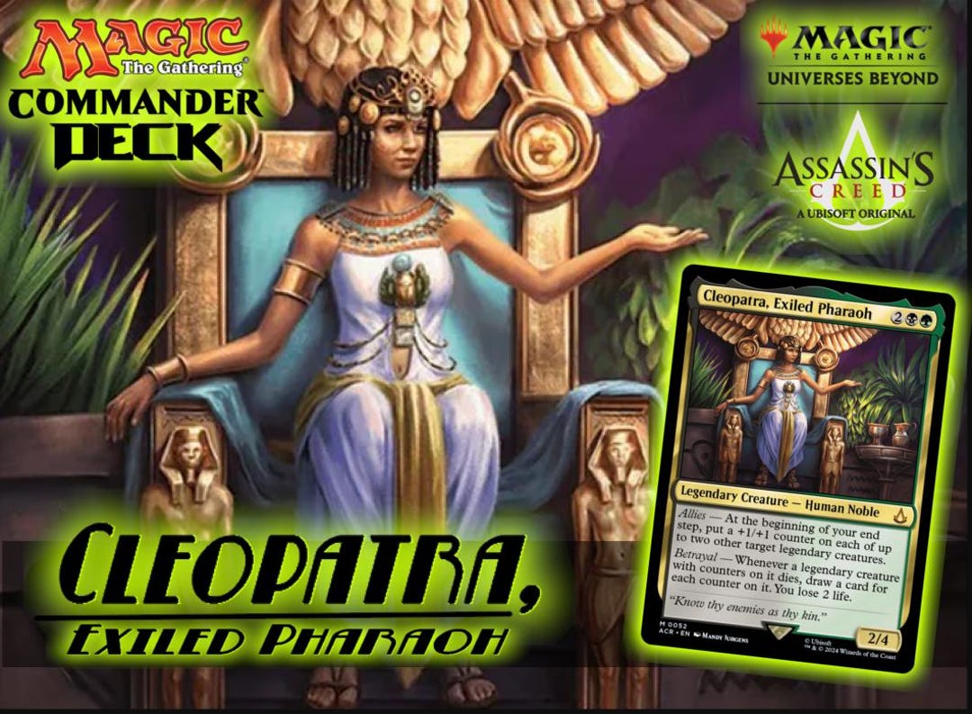 Cleopatra, Exiled Pharaoh MTG EDH Commander Deck! Legends! - Etsy