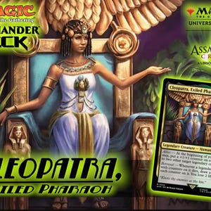 Cleopatra, Exiled Pharaoh MTG EDH Commander Deck Legends - Etsy
