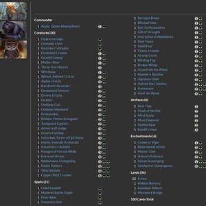 Ayula, Queen Among Bears MTG EDH Commander Deck, Tribal Bears! - Etsy