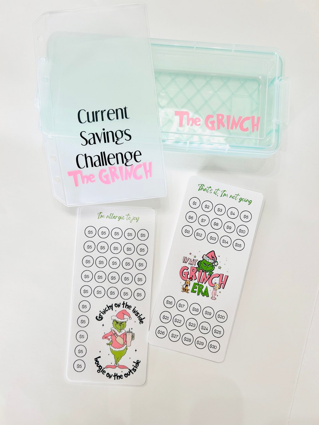 Grinch Savings Challenge Grinch Savings Box Savings - Etsy Canada