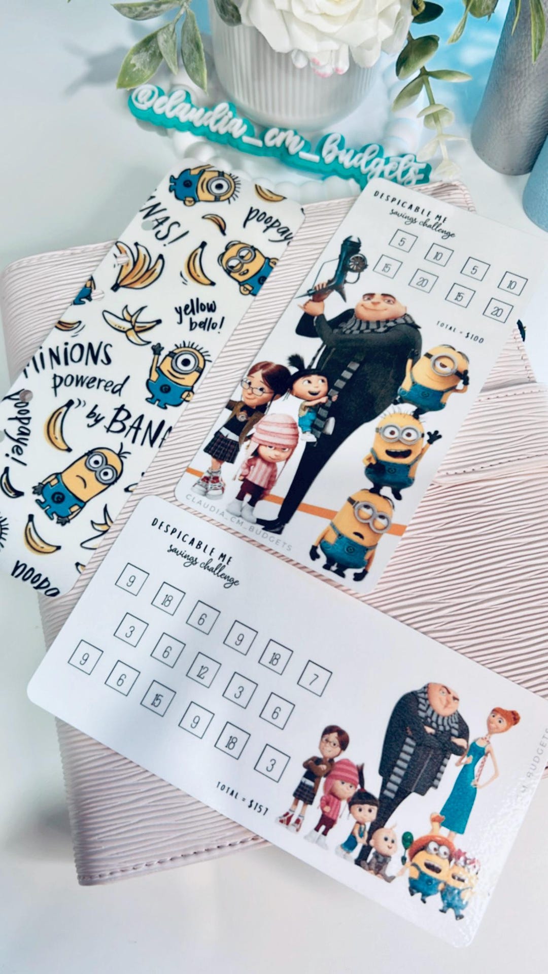 Despicable Me Savings Challenge Bundle: 2 Challenges & Bookmark - Etsy