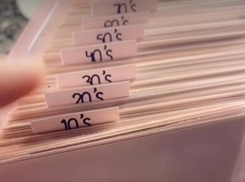 100 Envelope Savings Challenge Vinyl Labelled 100 Savings - Etsy UK