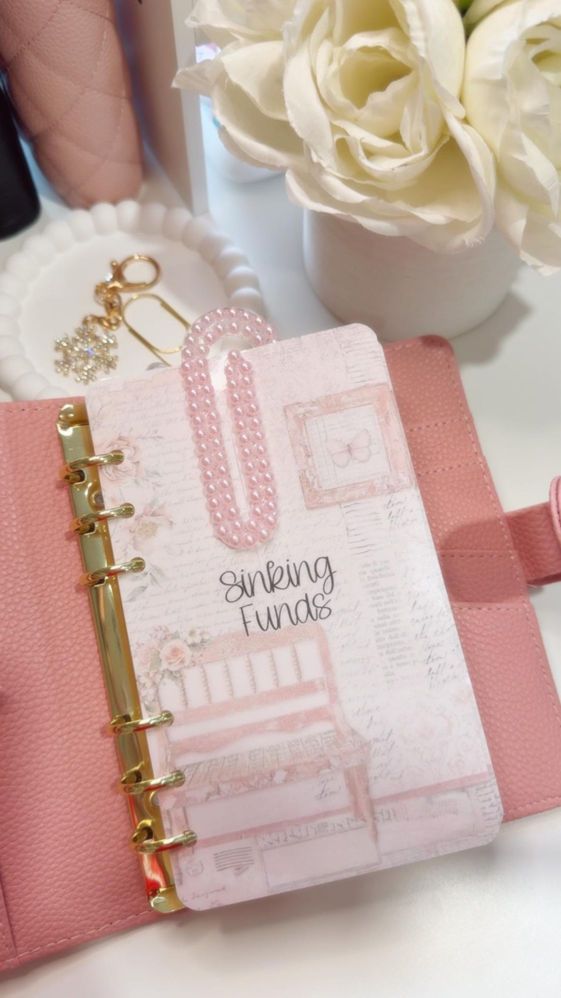 A6 Sinking Funds Binder | Blush Pink Cash Envelopes - Etsy