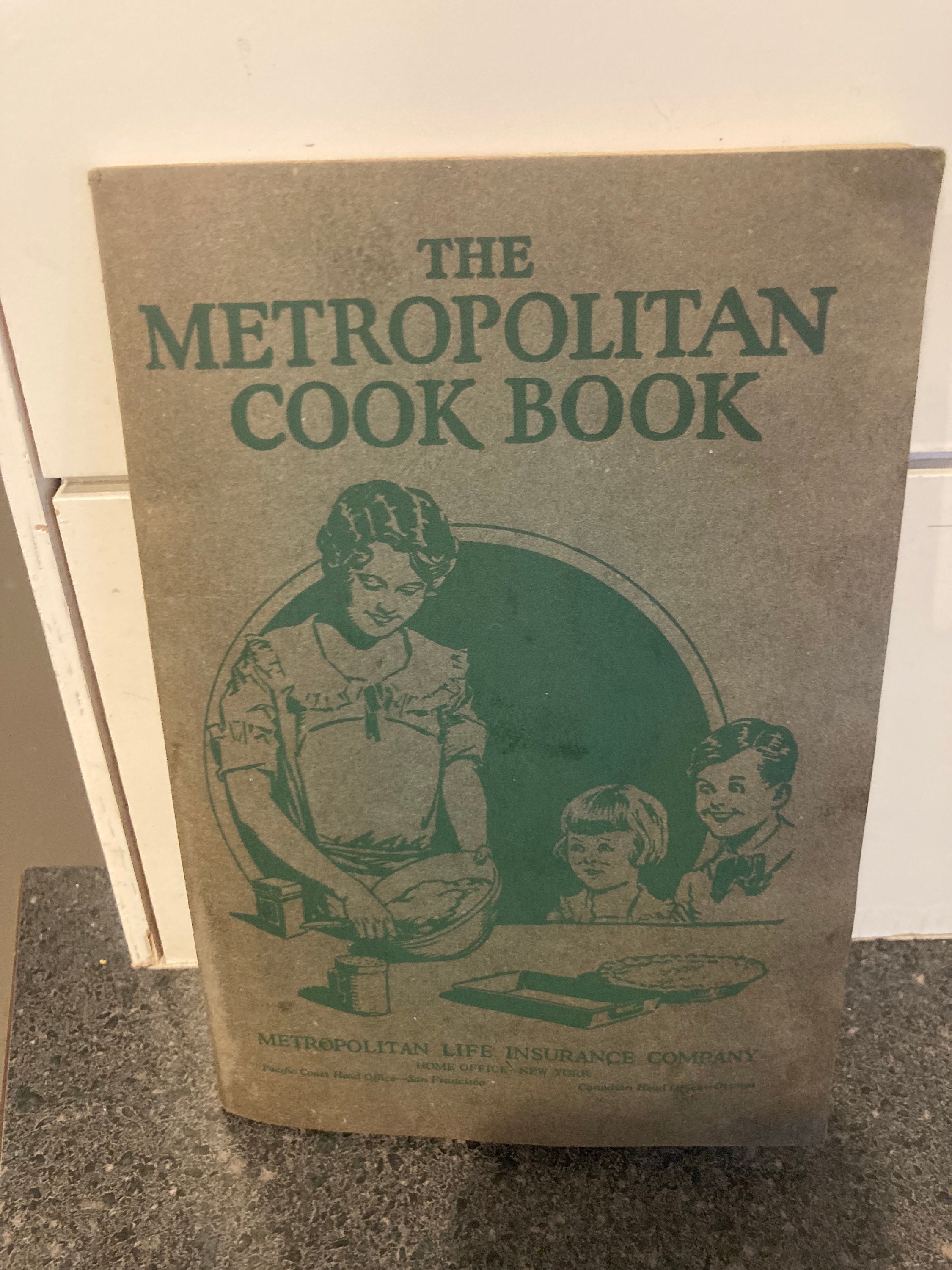 1920s the Metropolitan Cook Book Vintage Ephemera Met Life - Etsy
