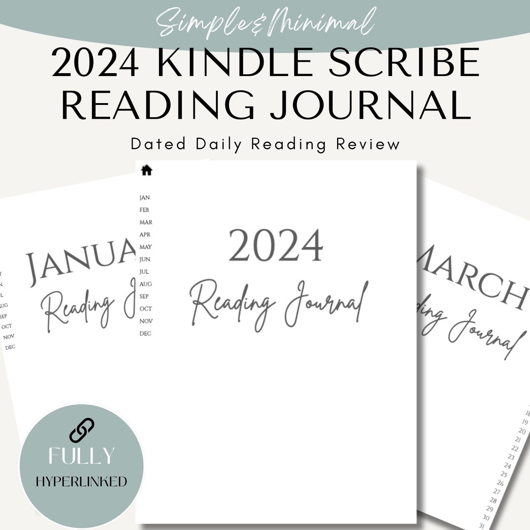 Digital Book Journal for Kindle Scribe | Scribe Digital Reading Journal ...
