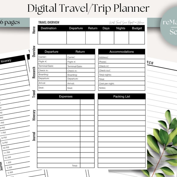 Trip Planner - Etsy