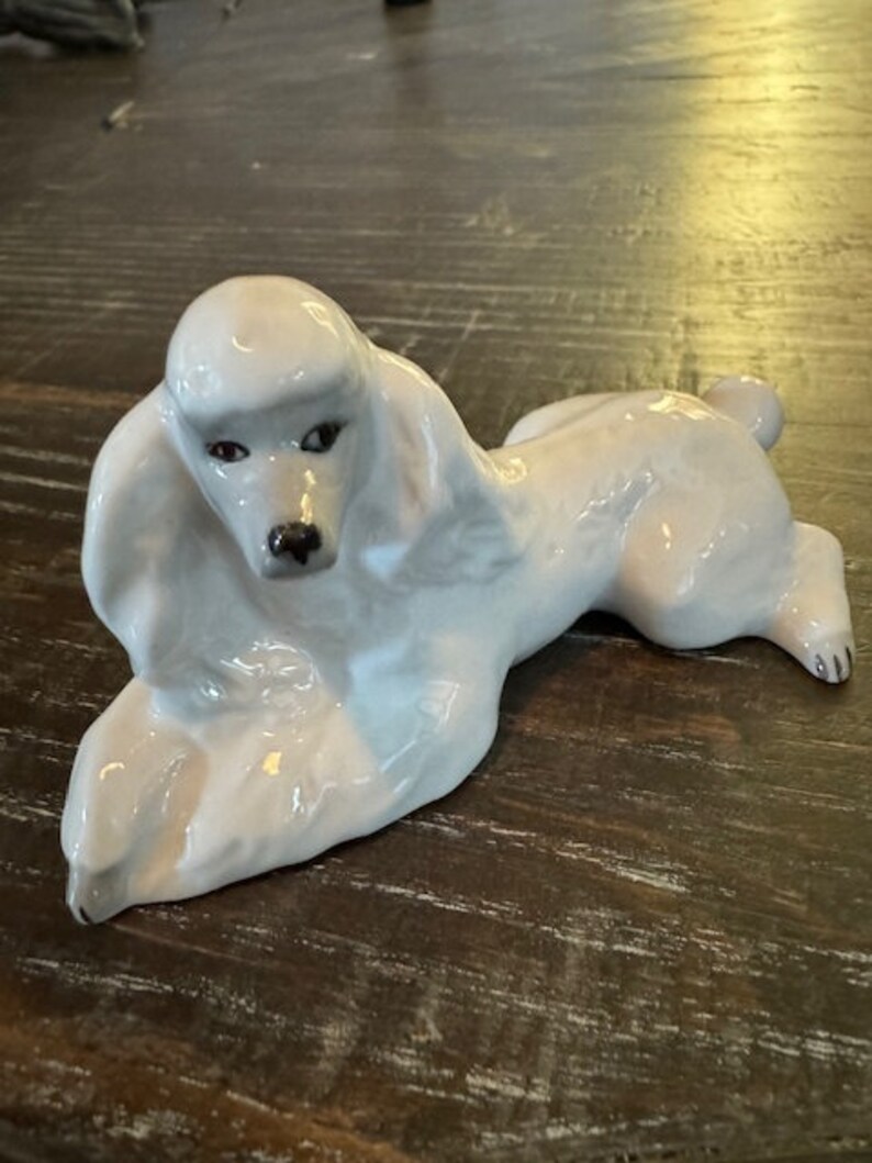 Rare Russian Lomonosov Poodle Figurine - Etsy