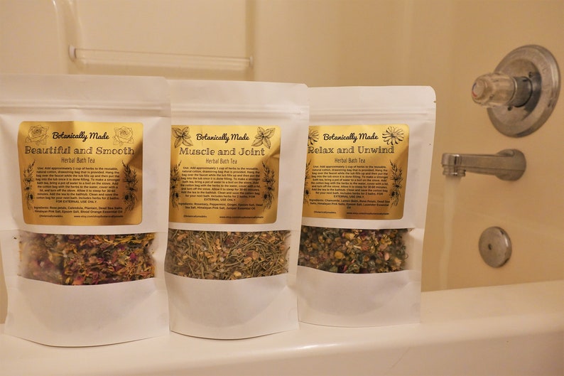 Muscle and Joint Herbal Bath Tea, Bath Salts, Bath Soak - Etsy
